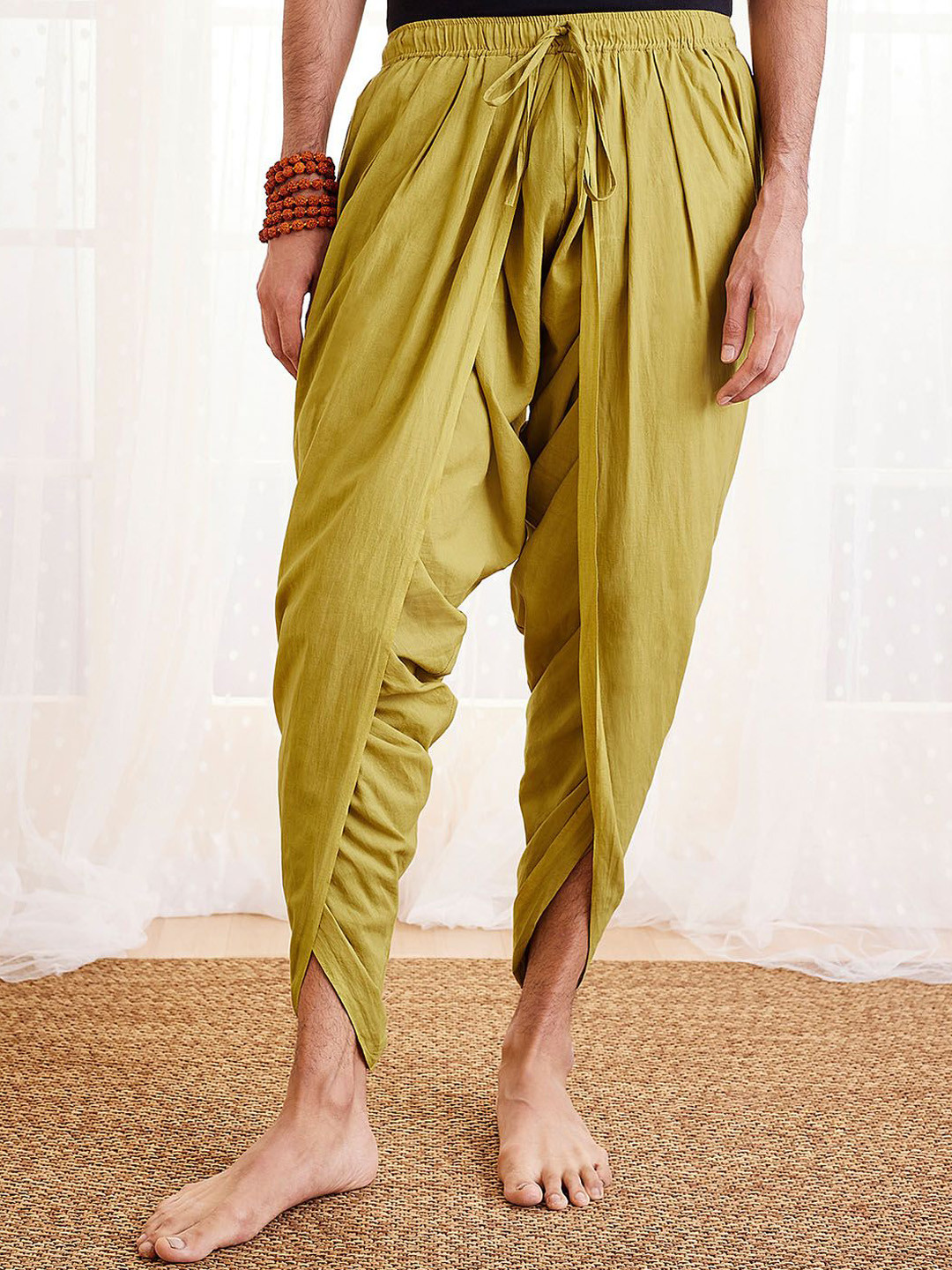 Buy VASTRAMAY Men Cotton Yoga Dhoti Pant - Dhotis for Men 30001286 | Myntra