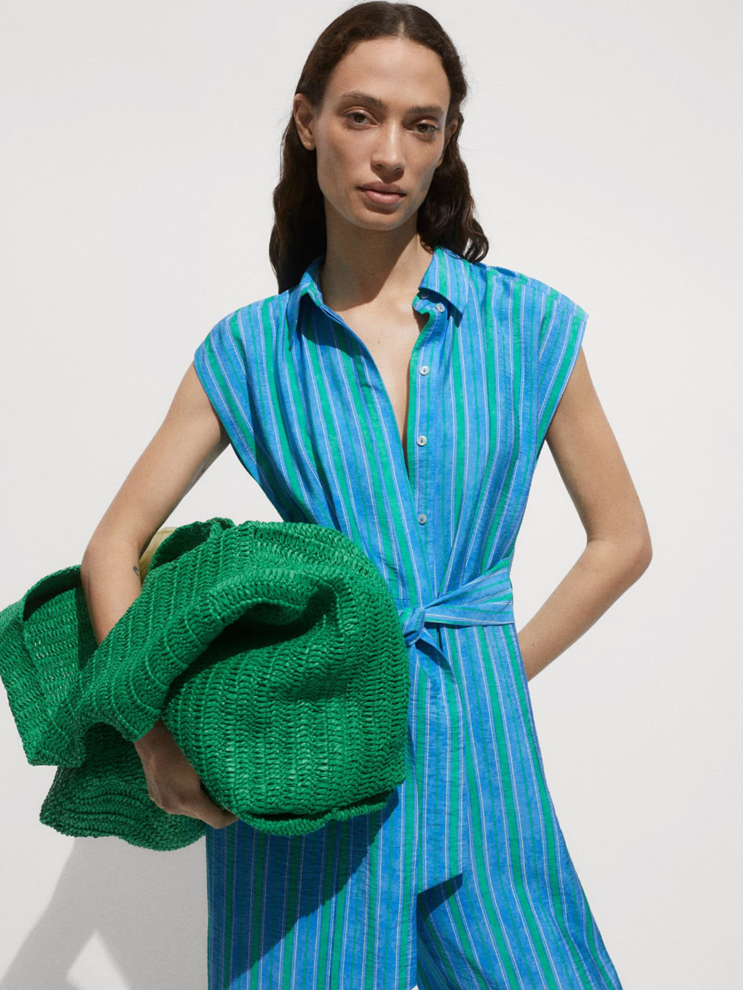 Buy MANGO Striped Basic Jumpsuit - Jumpsuit for Women 30001557 | Myntra