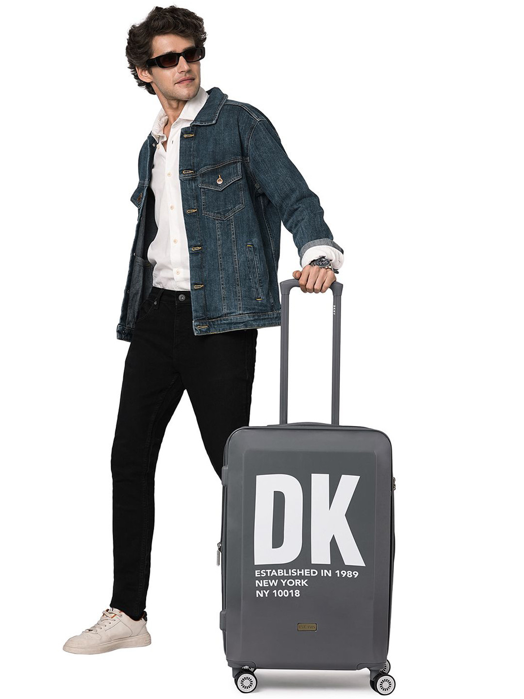 Buy DKNY Bold Range Chiseled Hard 20" Cabin Luggage - Trolley Bag for ...