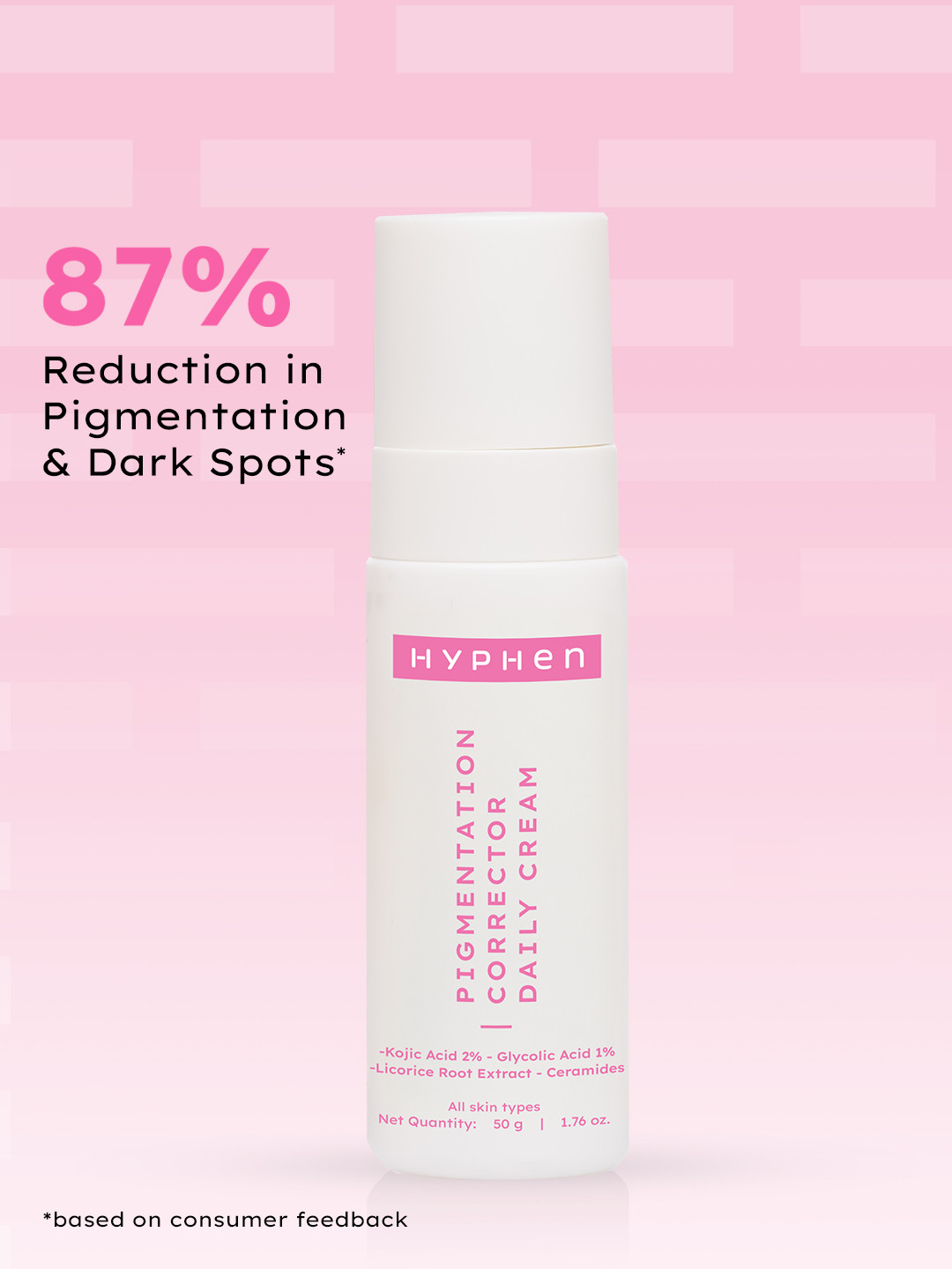 Buy Hyphen Pigmentation Corrector Daily Cream With 2% Kojic Acid To ...
