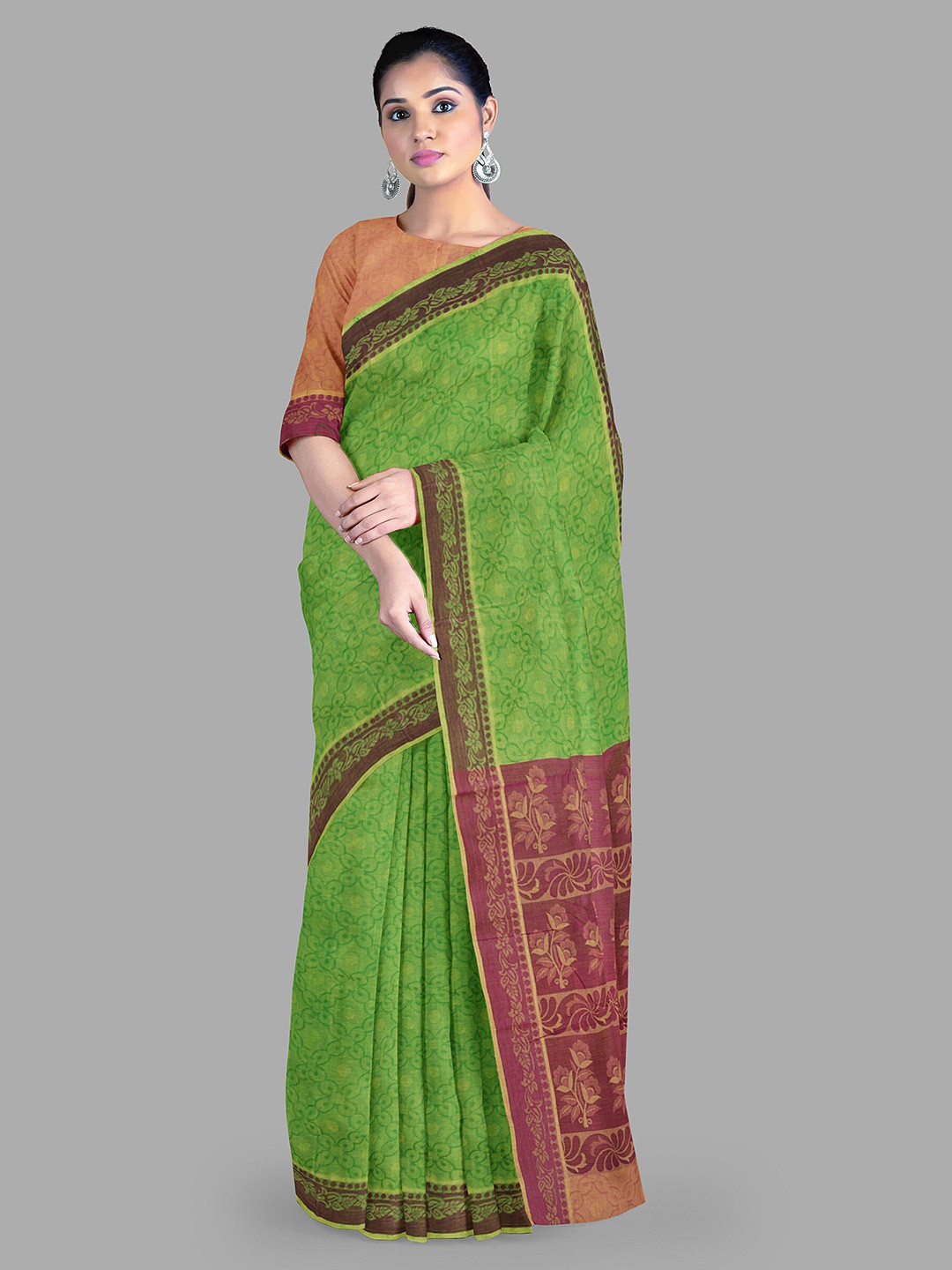 Buy The Chennai Silks Pure Cotton Muga Saree - Sarees for Women ...