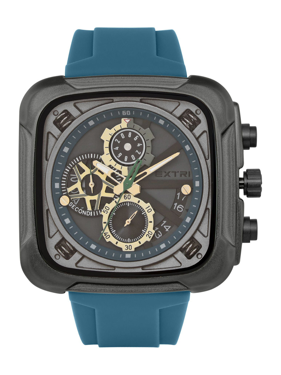 Buy EXTRI Men Skeleton Dial & Stainless Steel Straps Analogue Watch X6057 I - Watches for Men ...