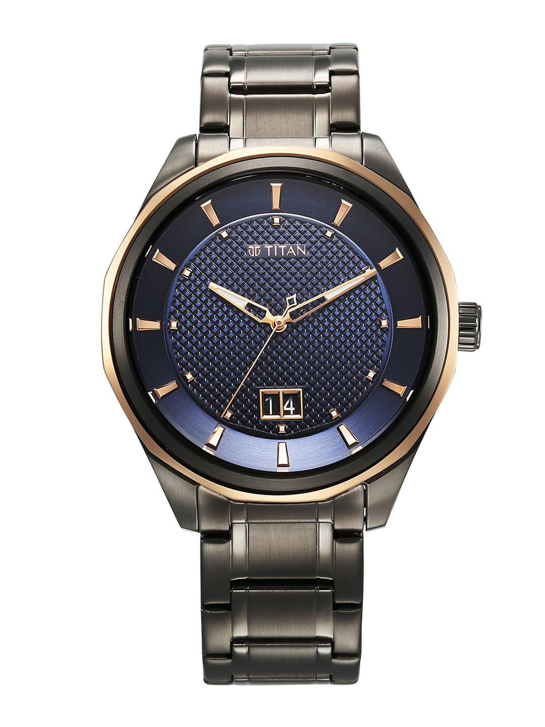 Buy Titan Men Dial & Stainless Steel Bracelet Style Straps Analogue ...