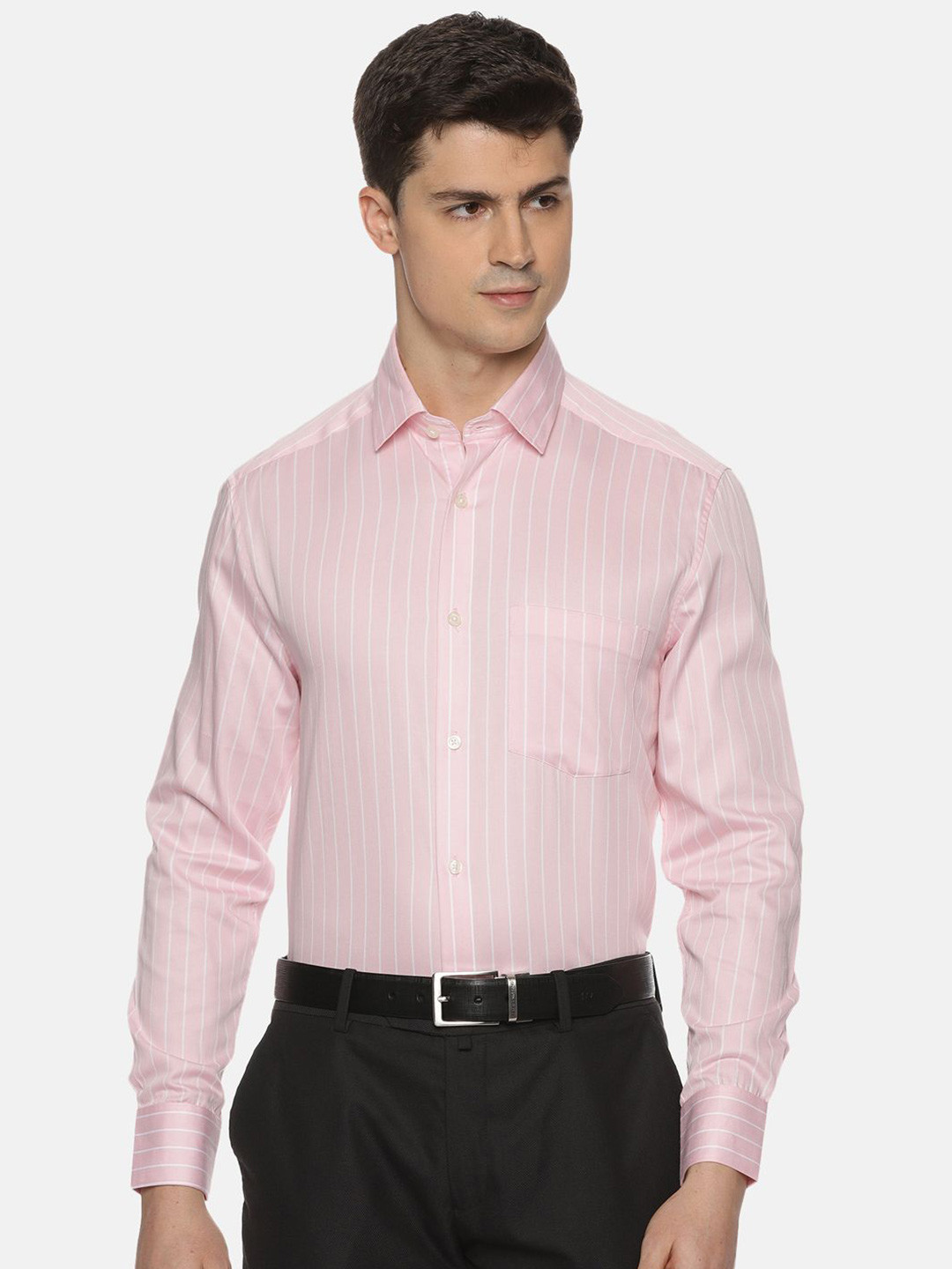 Buy THE FORMAL CLUB Men Enigma Relaxed Vertical Striped Formal Shirt ...