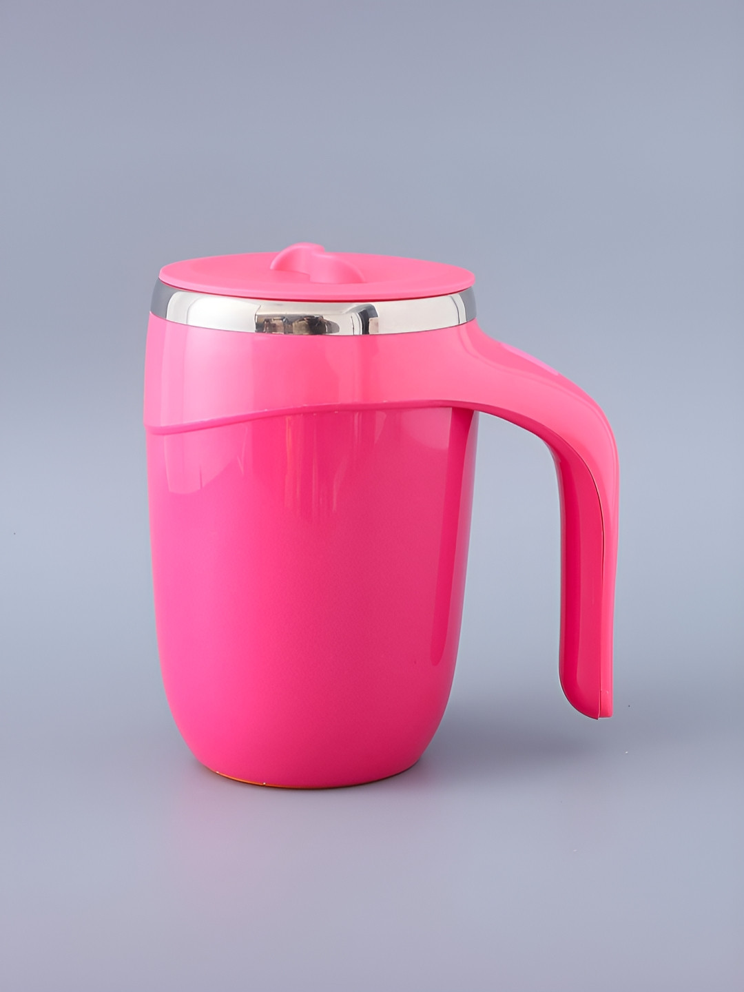Buy Kuber Industries Pink Solid Stainless Steel Matte Mugs Set Of Cups ...