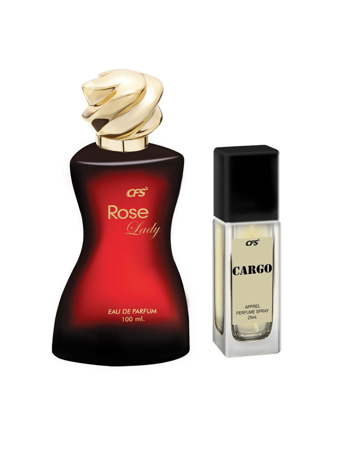 Buy CFS Set Of Rose Lady Eau De Parfum 100ml & Cargo Perfume 25ml ...