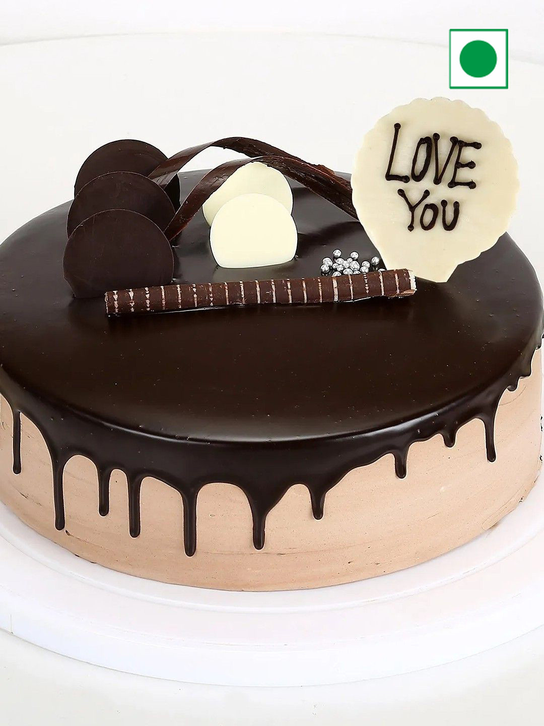 Buy Fnp Chocolate Flavor Eggless Round Cake 1kg - Cake for Unisex ...