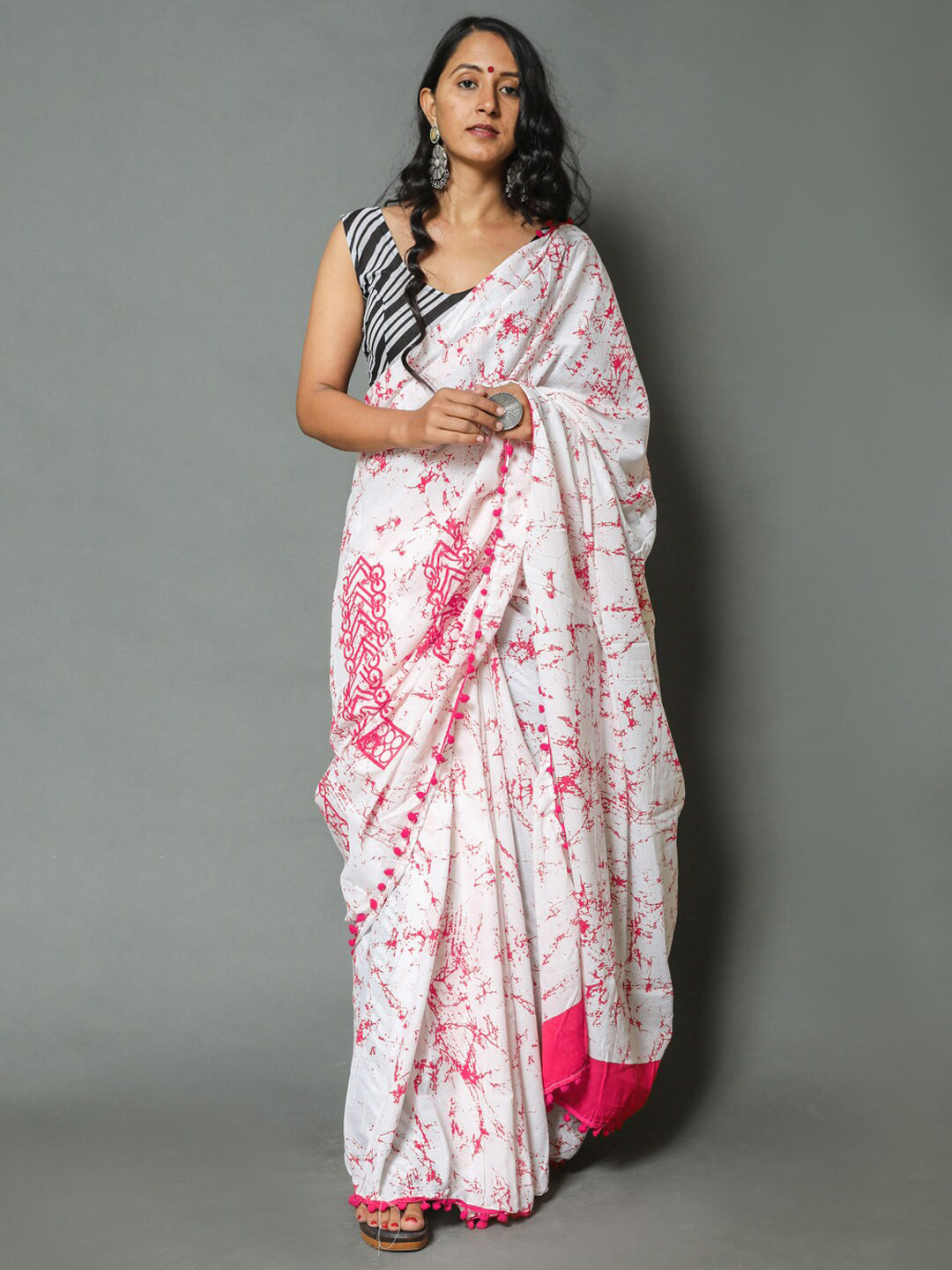 Buy BUTA BUTI Tie And Dye Pure Cotton Saree - Sarees for Women 30019511 ...