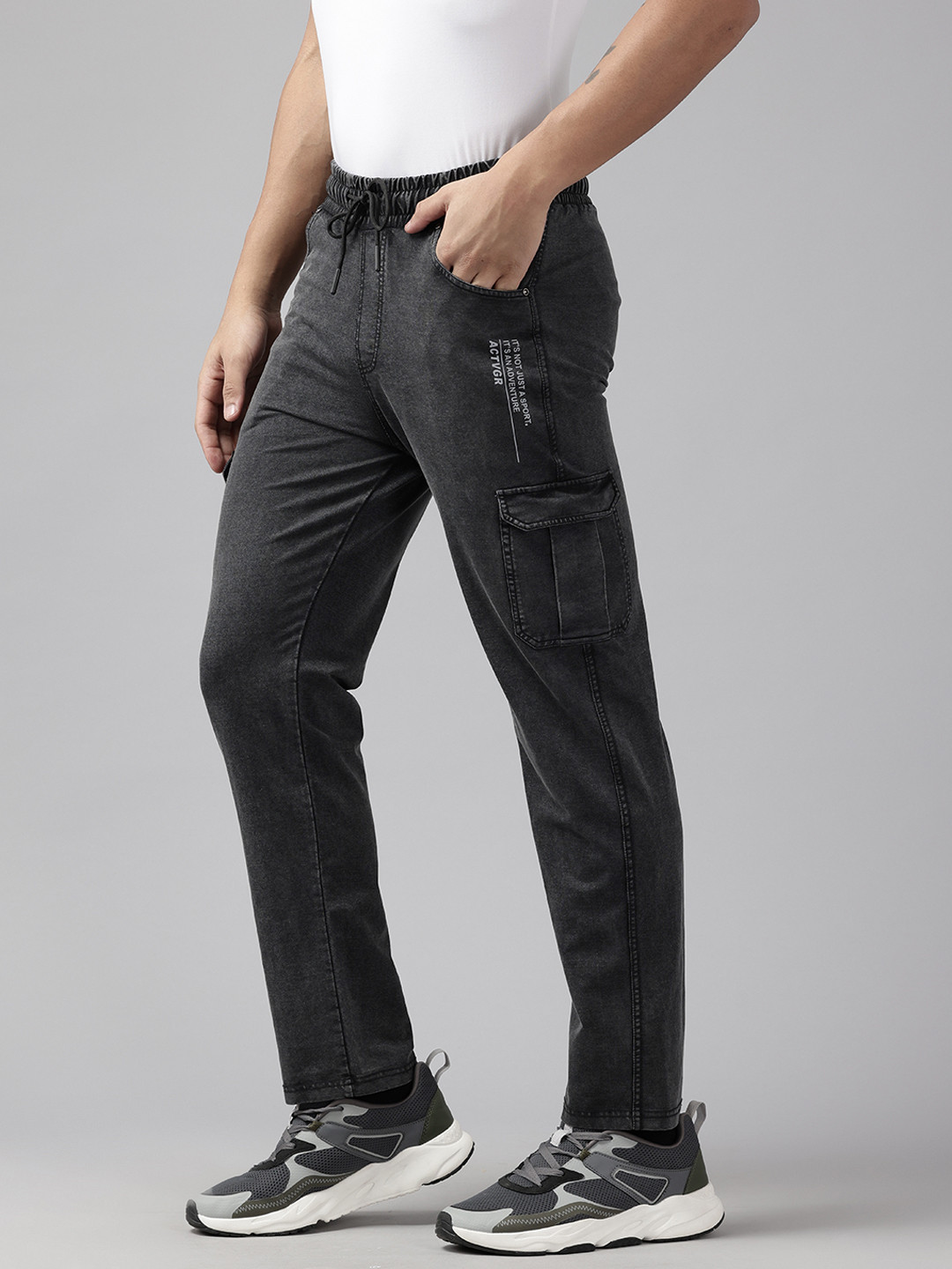 Buy PERFKT U Men Cargo Training Or Gym Track Pants - Track Pants for ...