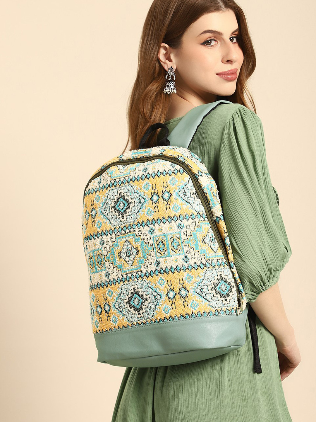 Buy Anouk Textured Backpack - Backpacks for Women 30023309 | Myntra