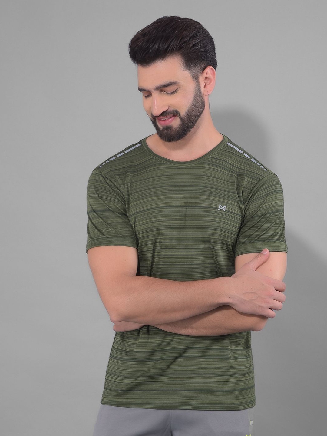 Buy Force Nxt Men Anti Odour Solid Round Neck Training Or Gym T Shirt