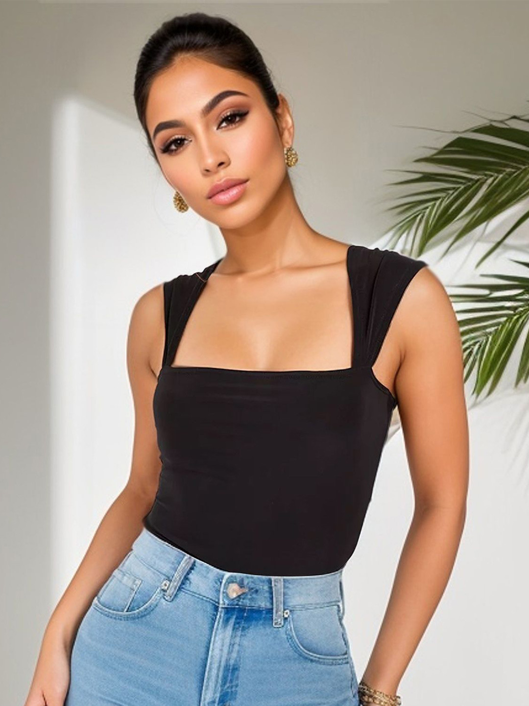 Buy StyleCast X Revolte Square Neck Solid Top - Tops for Women 30026918 ...