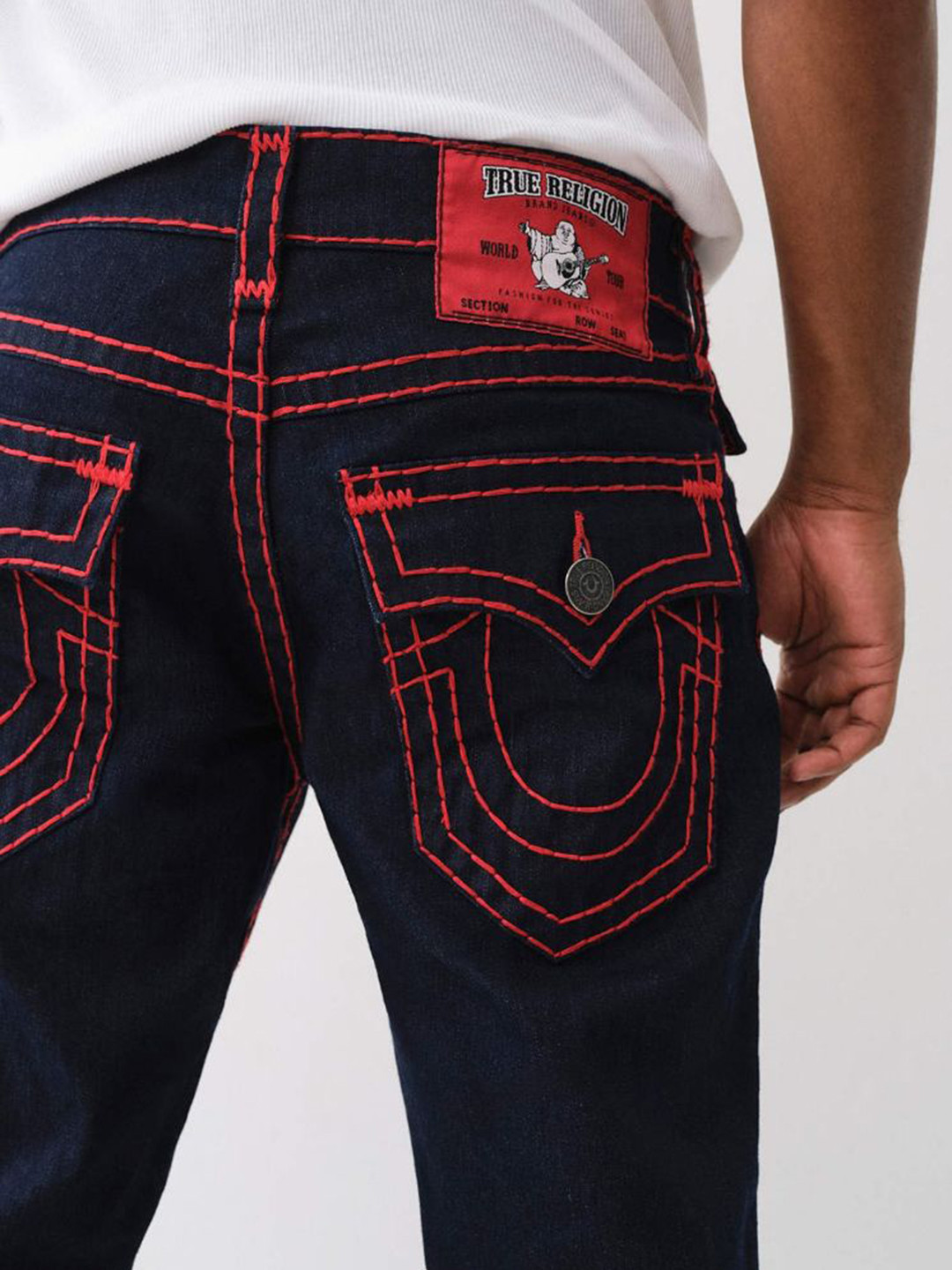 Buy True Religion Super T Ricky Straight Fit Mid Rise Washed Jeans ...