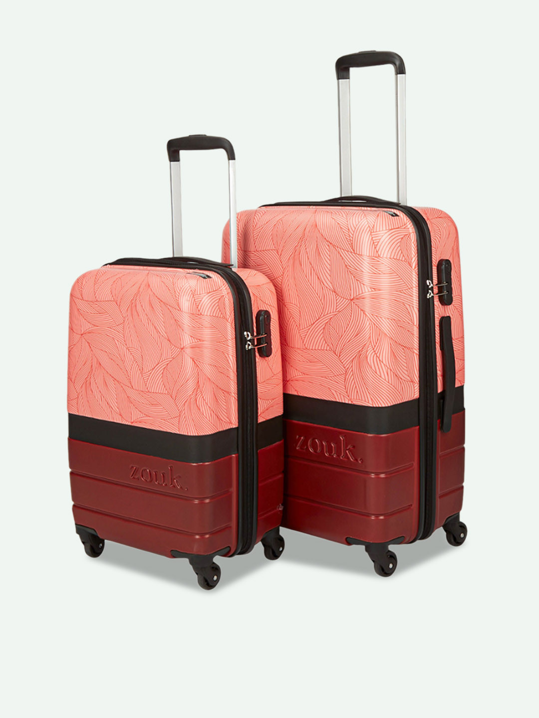 Buy ZOUK Raahi Set Of 2 Printed Hard Case Trolley Bag - Trolley Bag for Unisex 30028493 | Myntra