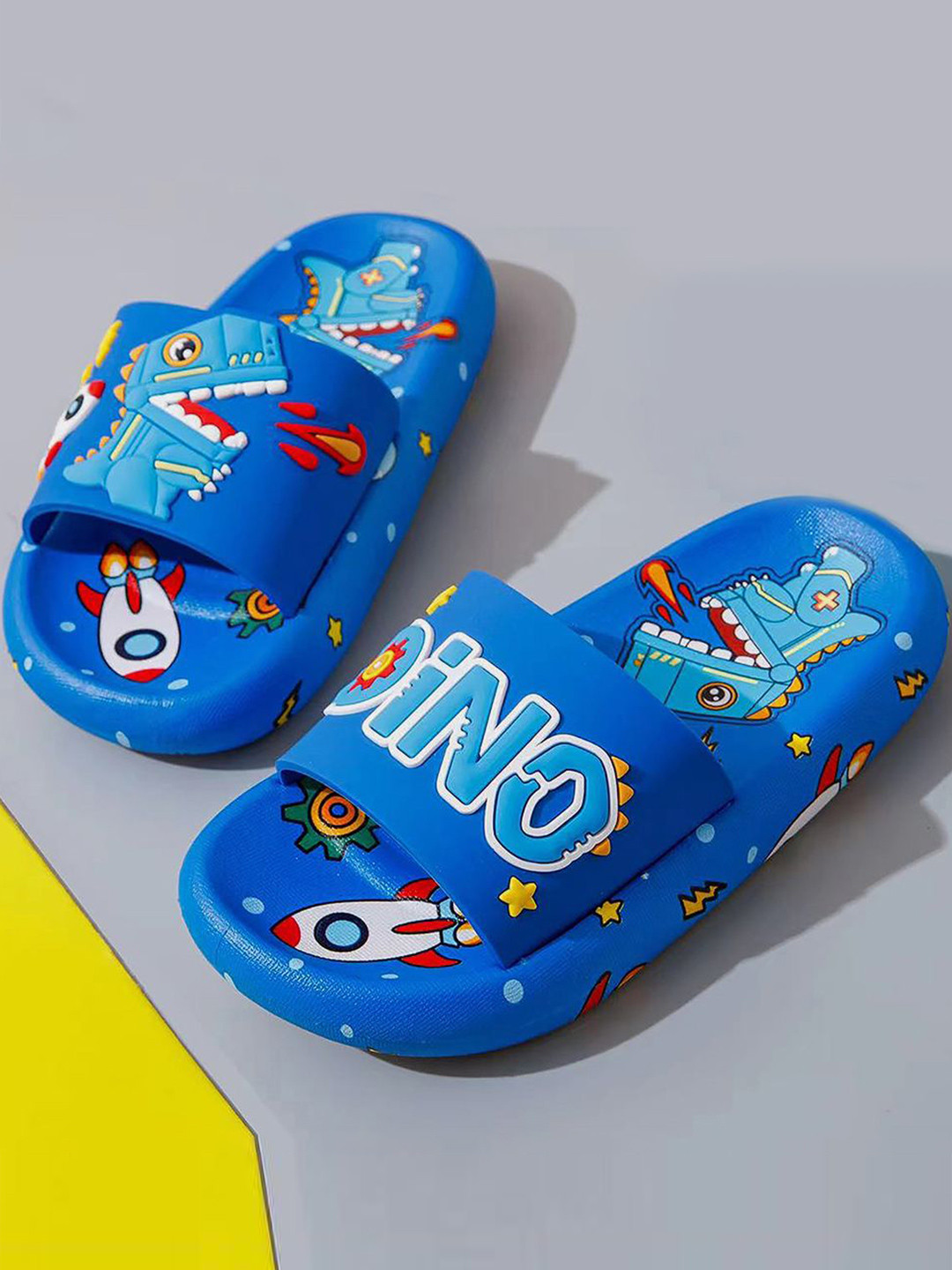 Buy Little Surprise Box LLP Kids Printed Rubber Sliders - Flip Flops ...