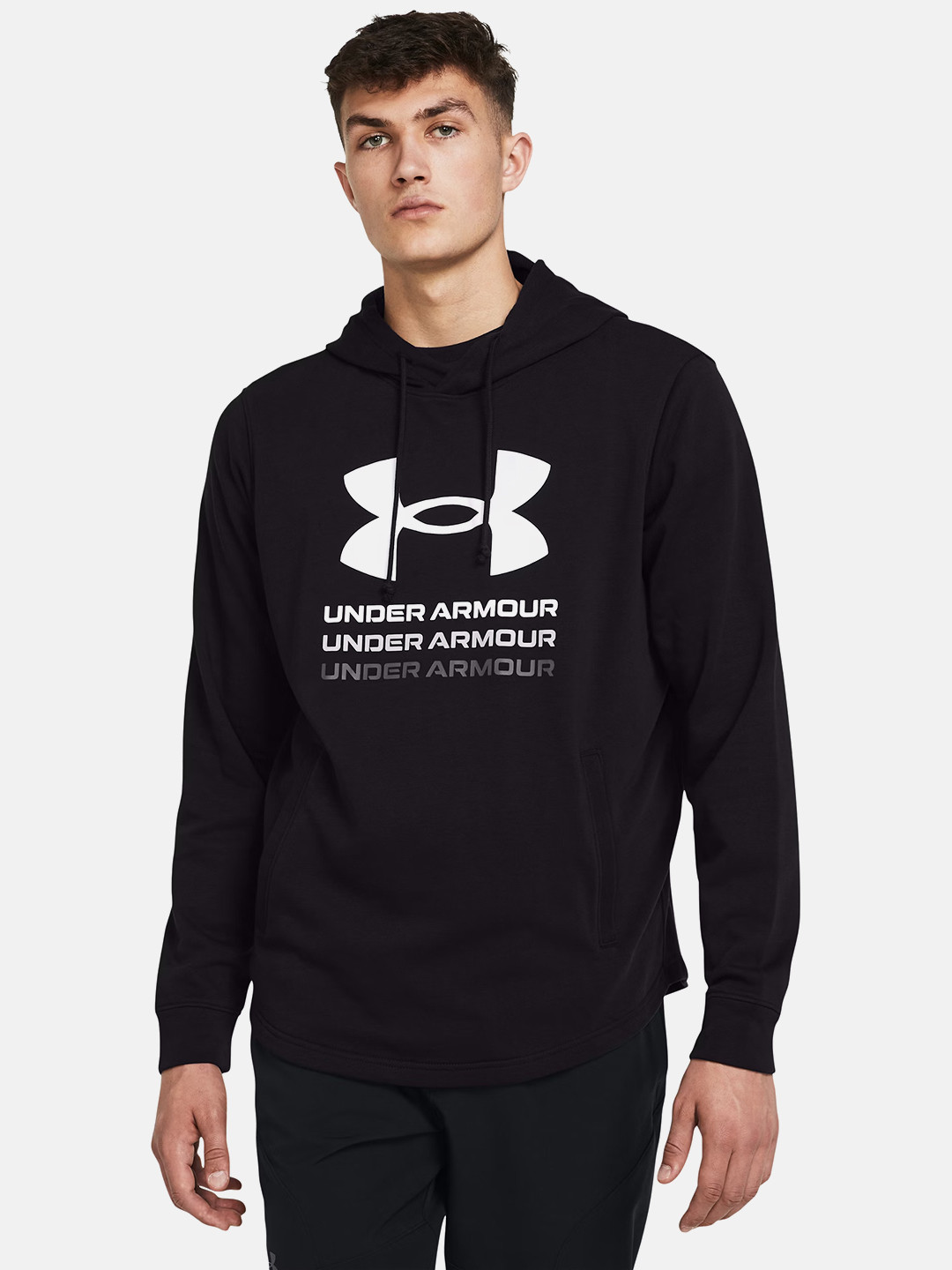 Buy UNDER ARMOUR Rival Terry Printed Hooded Sweatshirt - Sweatshirts ...
