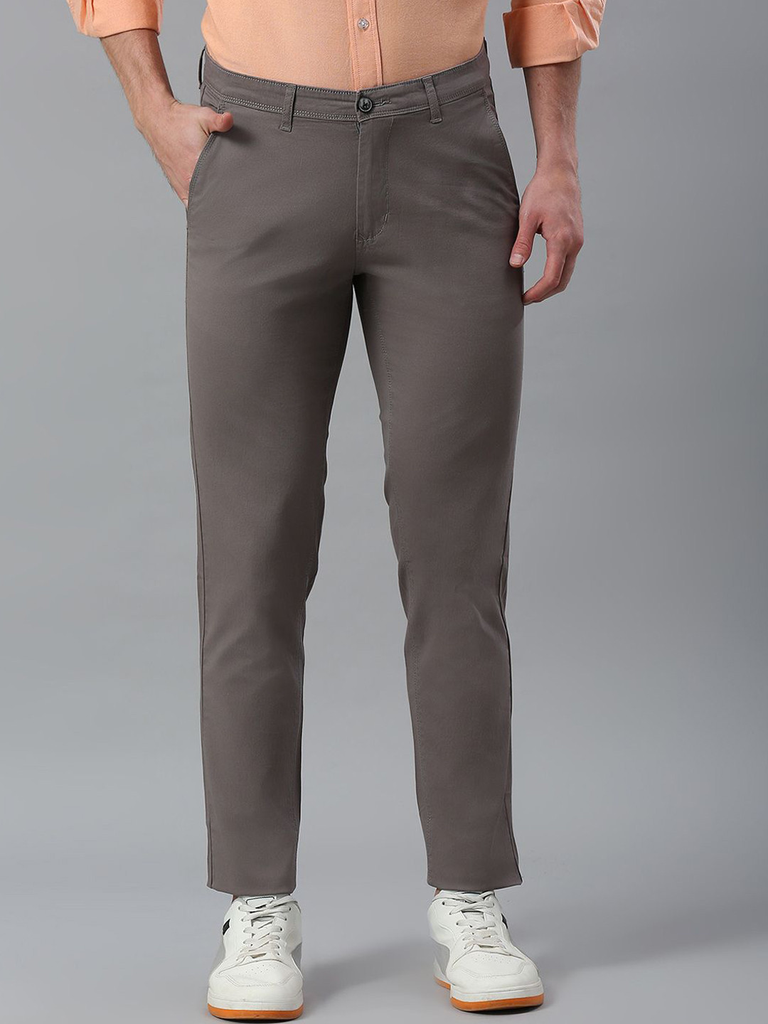 Buy Klub Fox Men Slim Fit Trousers - Trousers for Men 30031566 | Myntra