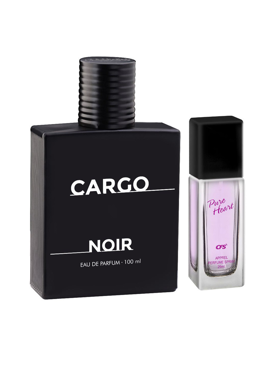Buy CFS Cargo Noir & Pure Heart Set Of 2 Long Lasting EDP 100 Ml 25 Ml ...