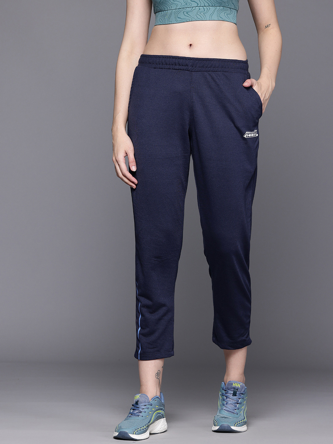 Buy HRX By Hrithik Roshan Women Casual Crop Track Pants - Track Pants ...