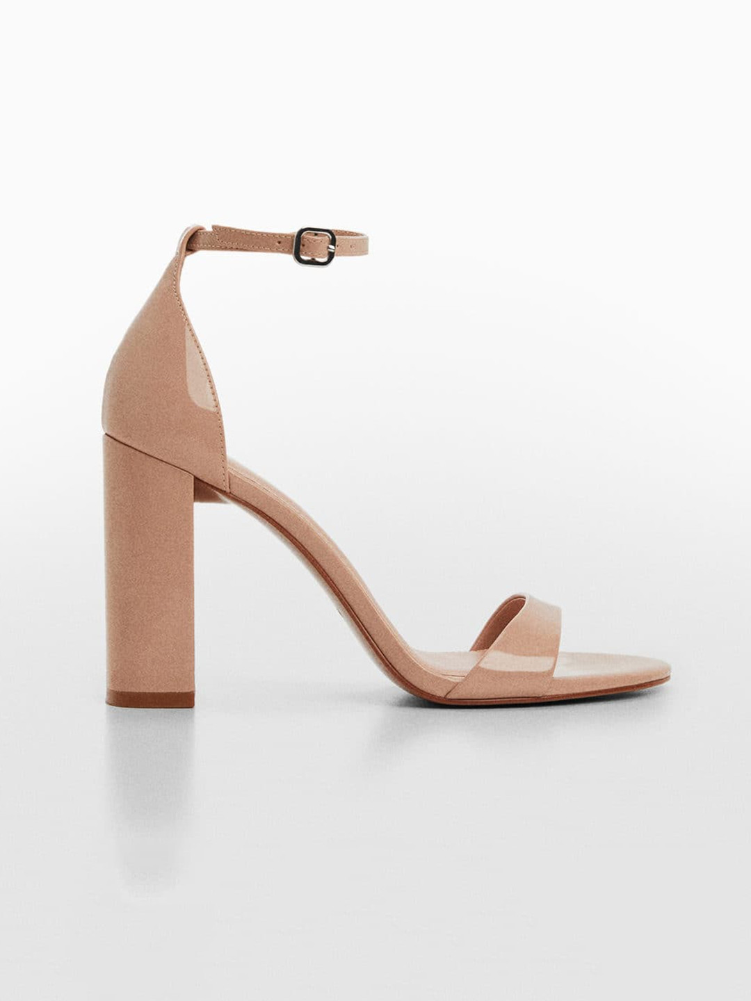 Buy MANGO Ankle Loop Block Heel - Heels for Women 30037827 | Myntra