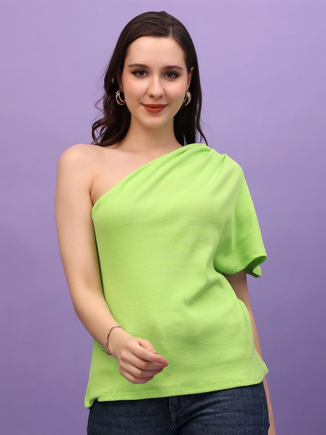 Buy Cation One Shoulder Styled Back Top - Tops for Women 30038308 | Myntra