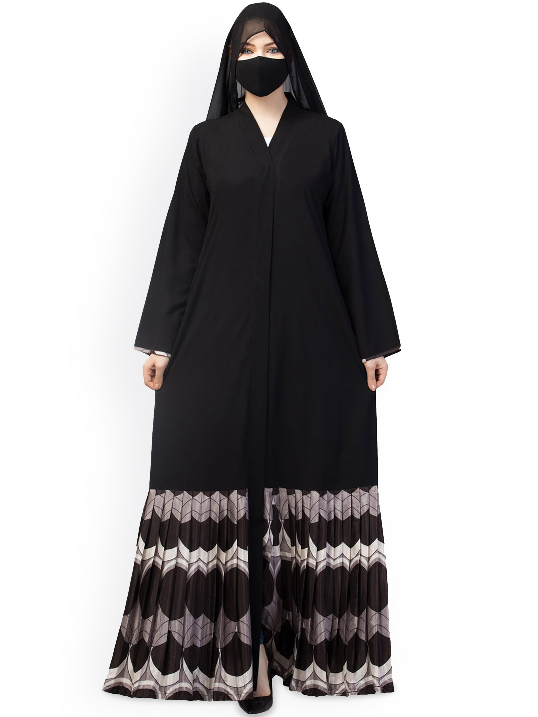 Buy MUSHKIYA Front Open Solid Abaya Burqa - Burqas for Women 30038776 ...