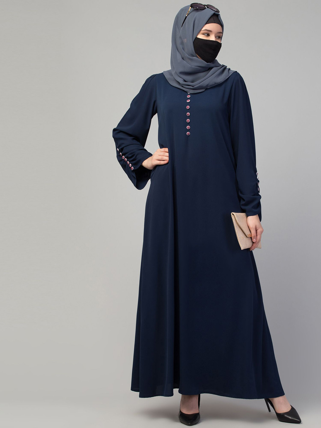Buy MUSHKIYA Abaya Burqa With Scarf - Burqas for Women 30038798 | Myntra