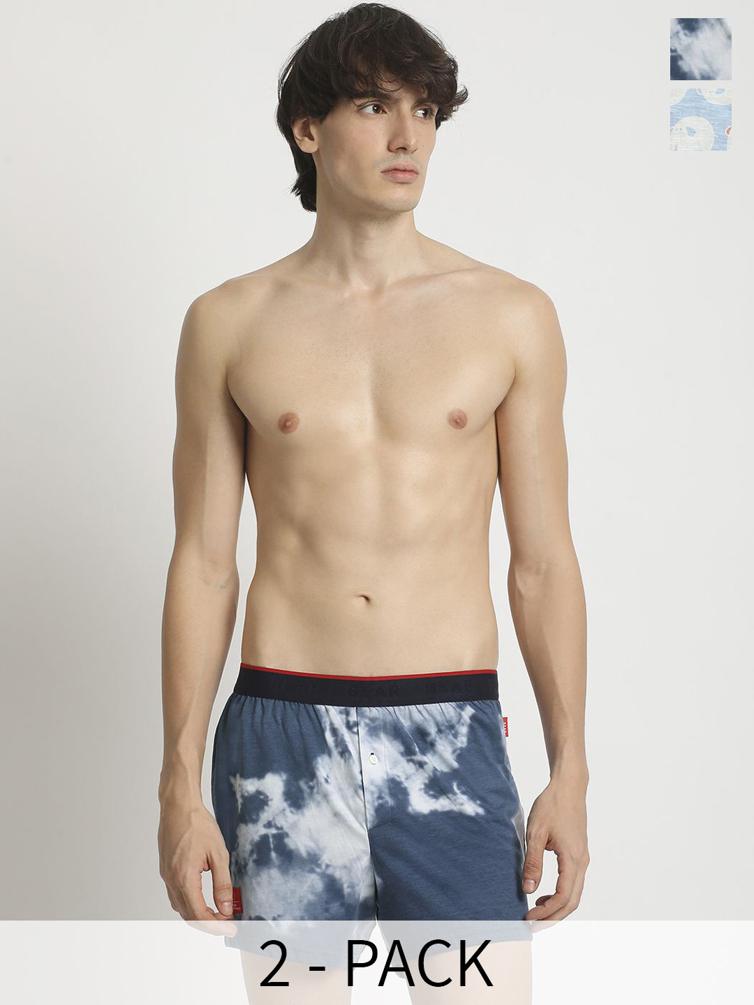 Buy THE BEAR HOUSE Pack Of 2 Pure Cotton Printed Boxers BOX APEN MC ...