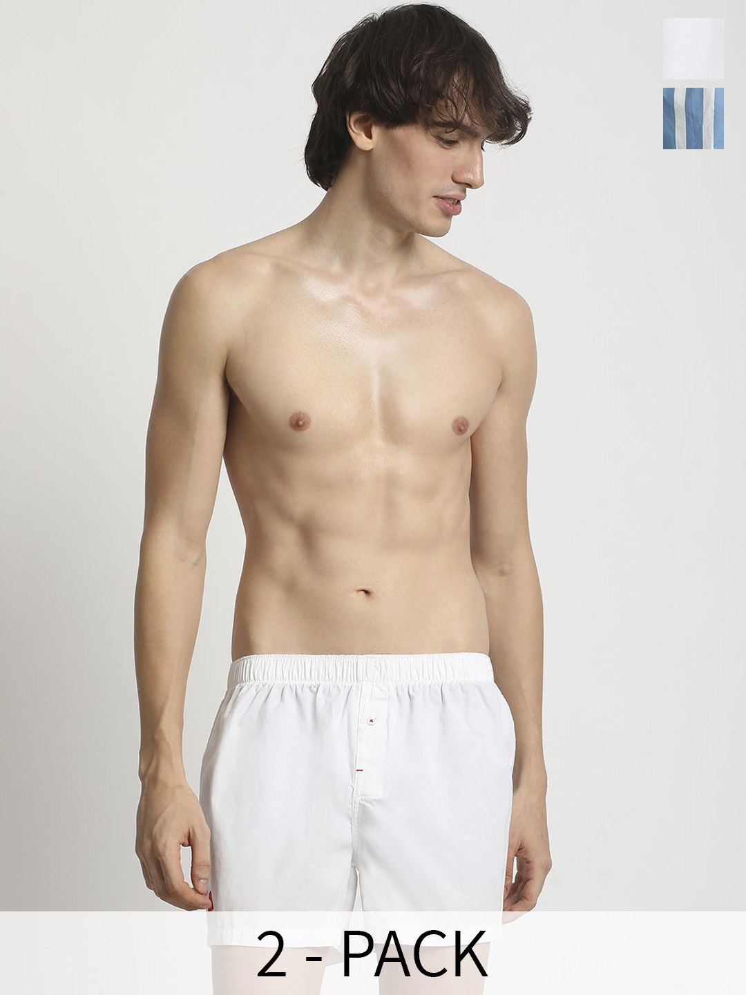 Buy THE BEAR HOUSE Pack Of 2 Pure Cotton Printed Boxers BOX CANDADO BL ...