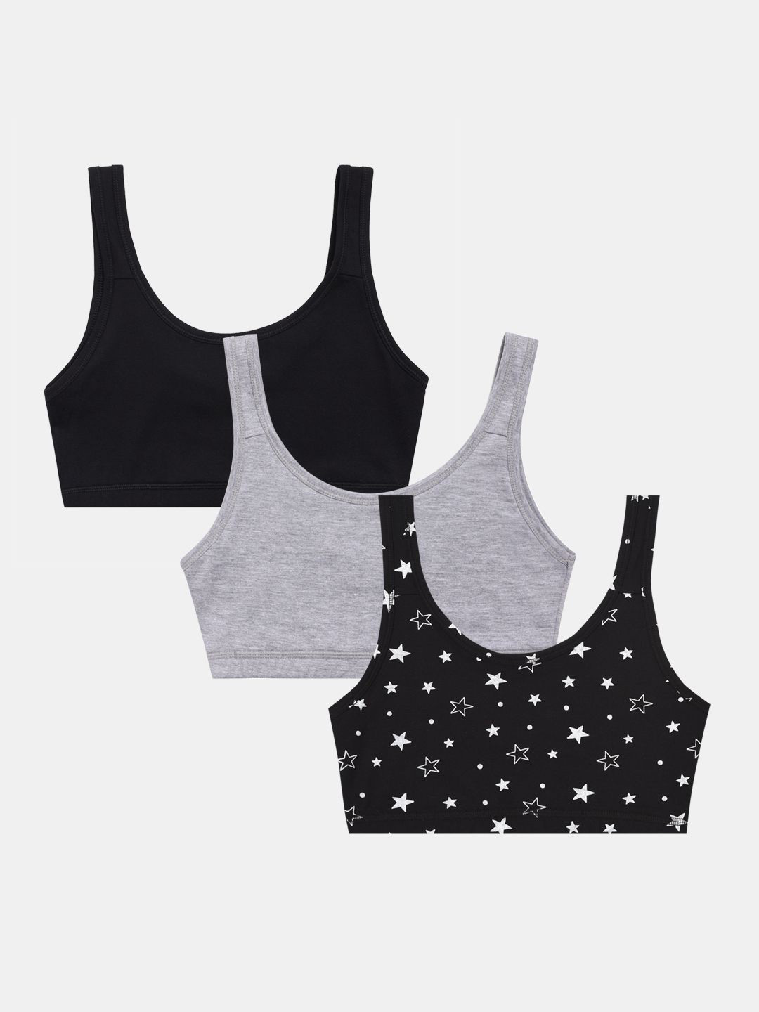 Buy Sillysally Pack Of 3 Non Padded Full Coverage Beginners Bras With ...