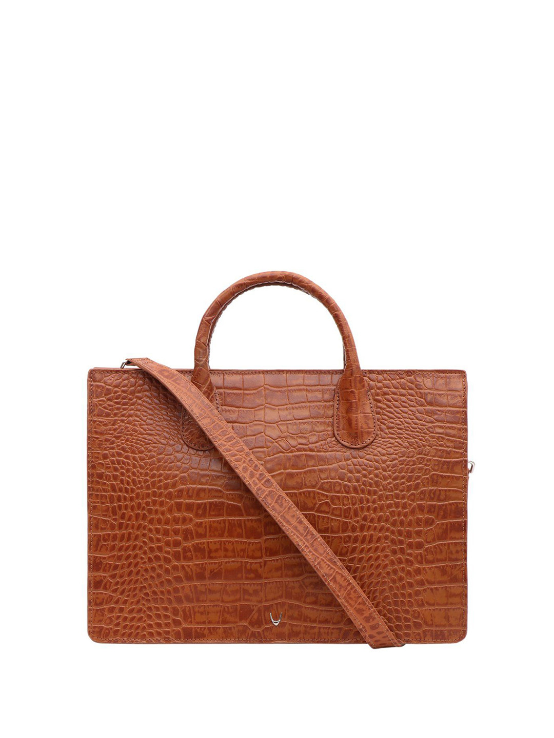 Buy Hidesign Men Textured Leather Briefcase - Messenger Bag for Women ...