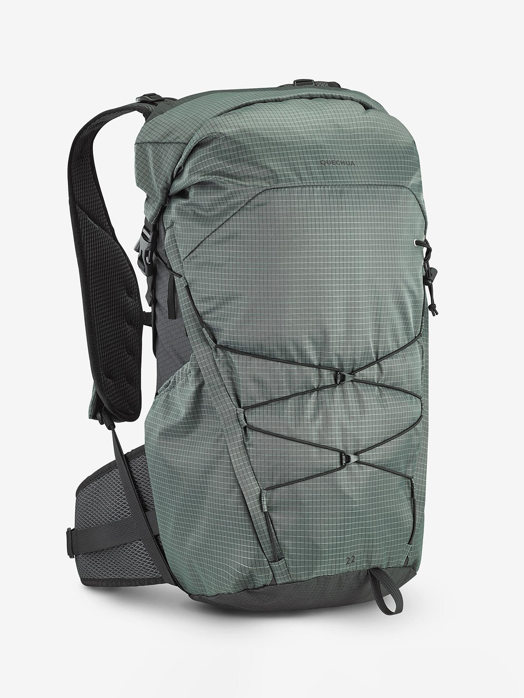 Buy Quechua By Decathlon Green 35L Rolltop Mountain Hiking Backpack ...