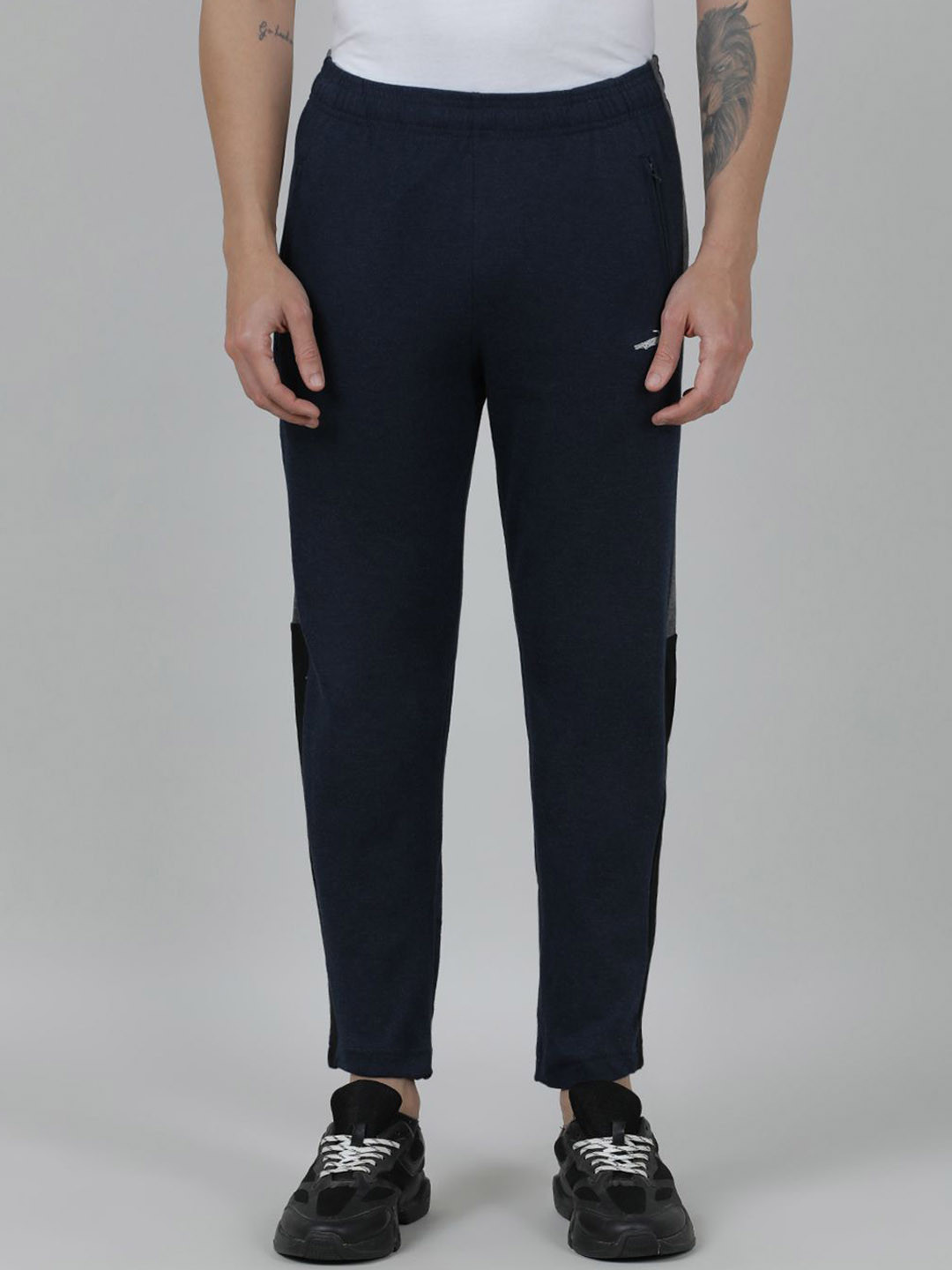 Buy Crocodile Men Cotton Mid Rise Slim Fit Track Pants - Track Pants ...