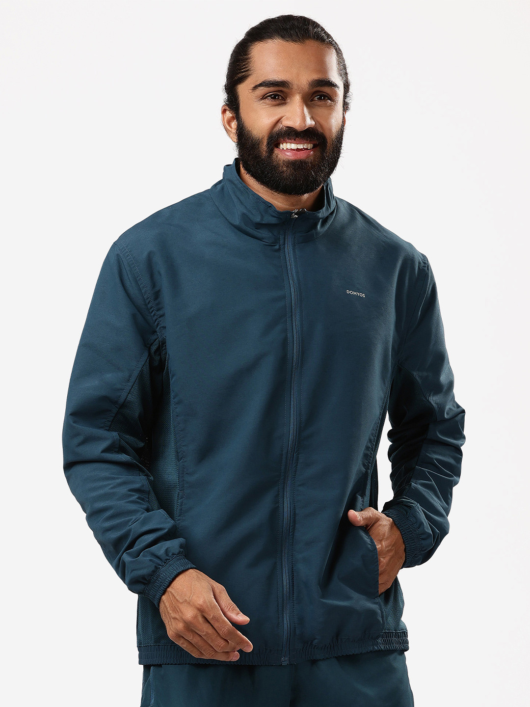 Buy Domyos By Decathlon Monk Collar Sports Jacket - Jackets for Men ...
