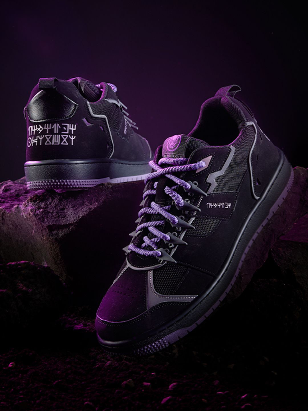 Buy The Souled Store Men Black Panther Round Toe Comfort Insole ...