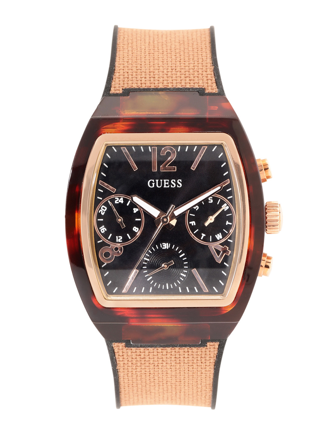 Buy GUESS Women Trend Raven Dial & Silicon Straps Analogue Multi ...