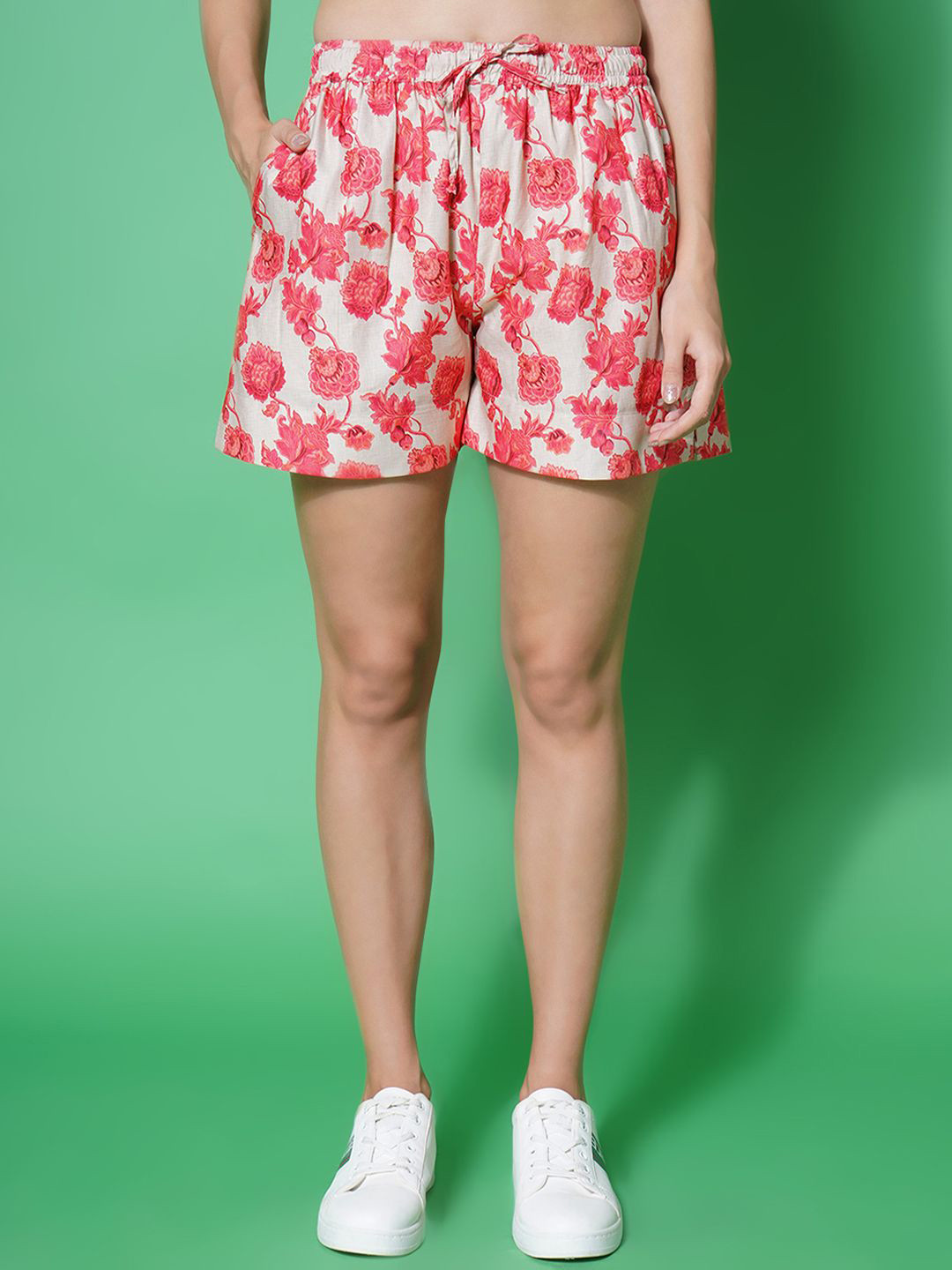 Buy BAESD Women Floral Printed Shorts - Shorts for Women 30047583 | Myntra