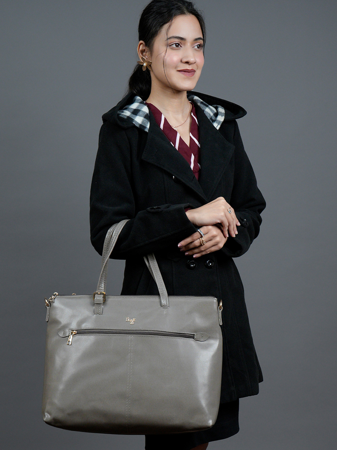 Buy Baggit Solid PU Laptop Bag - Laptop Bag for Women 30049769 | Myntra