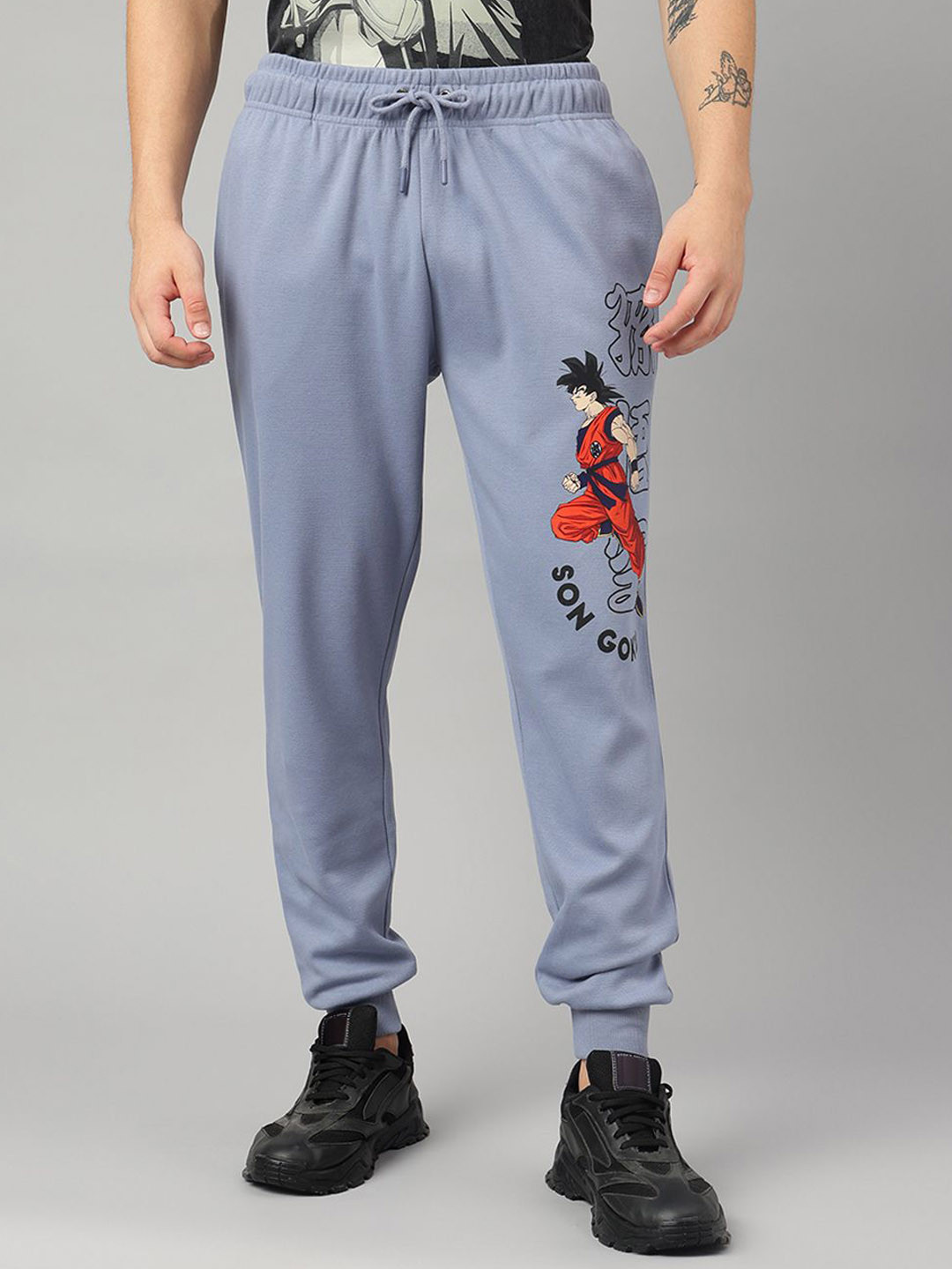 Buy Free Authority Men Dragon Ball Z Printed Joggers Track Pants For