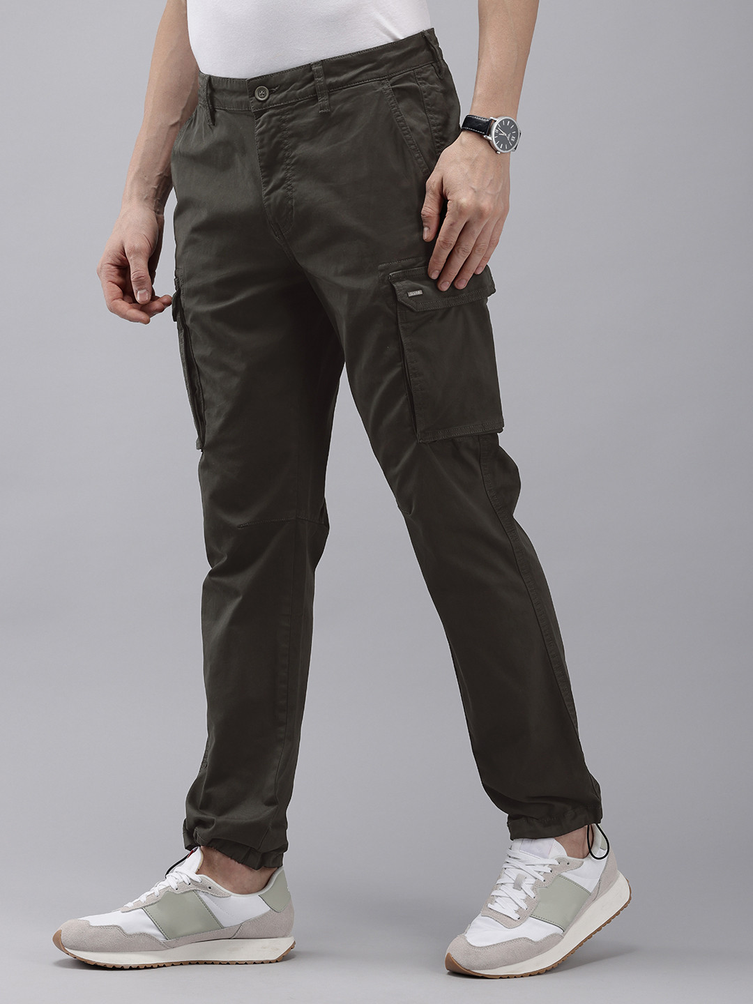 Buy U.S. Polo Assn. Men Straight Fit Cargos Trousers - Trousers for Men ...