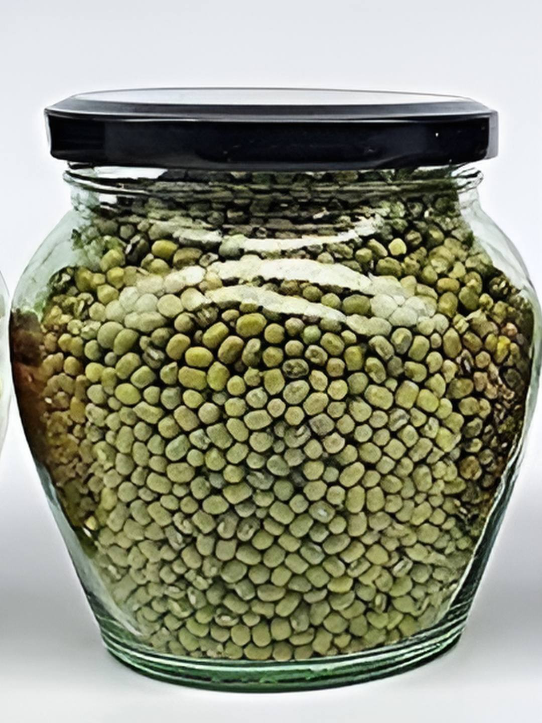 Buy Tap2kaart 2 Pcs Transparent & Black Glass Container 400ml ...