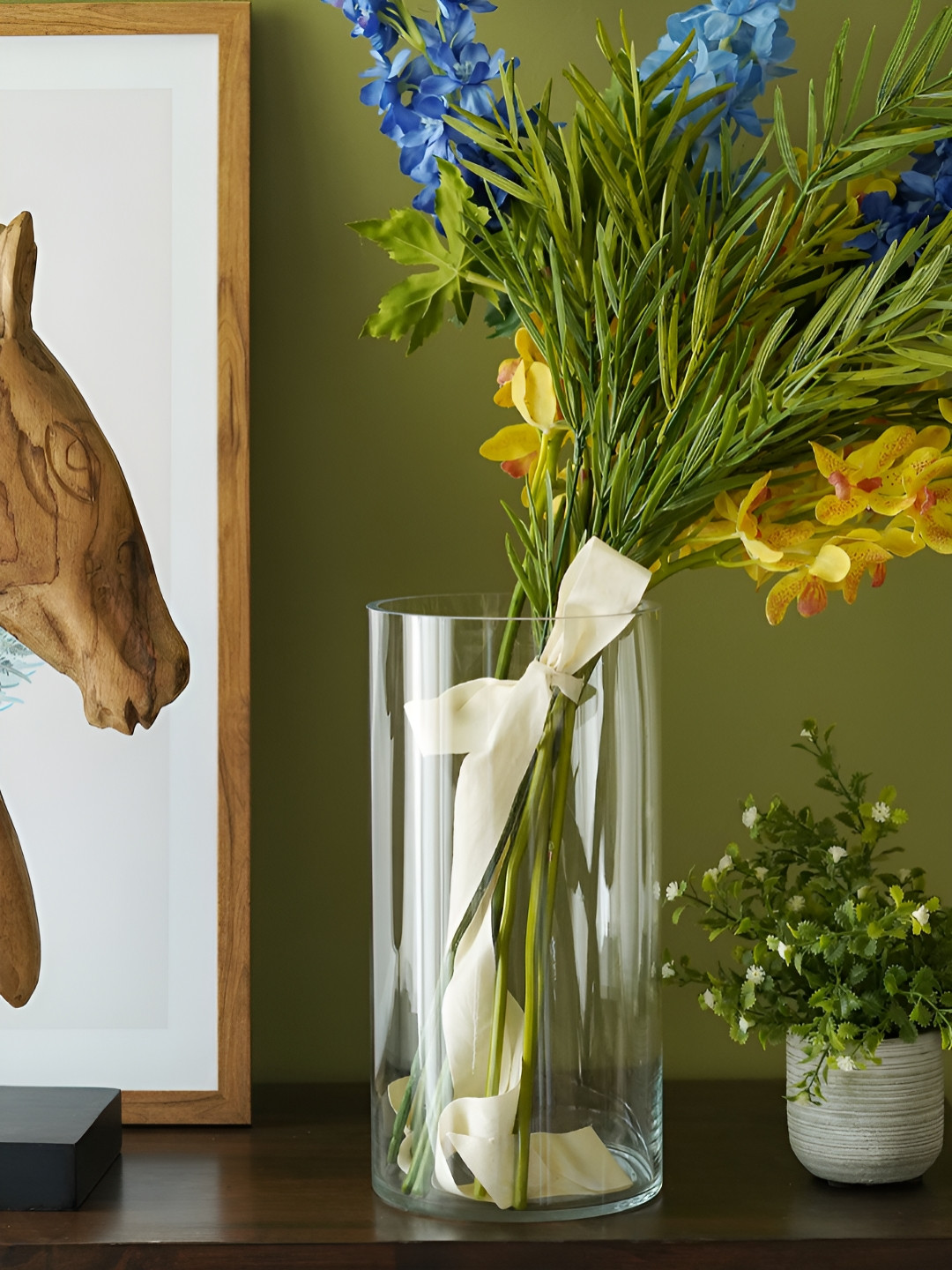 Buy Pure Home And Living Transparent Glass Vases - Vases for Unisex ...