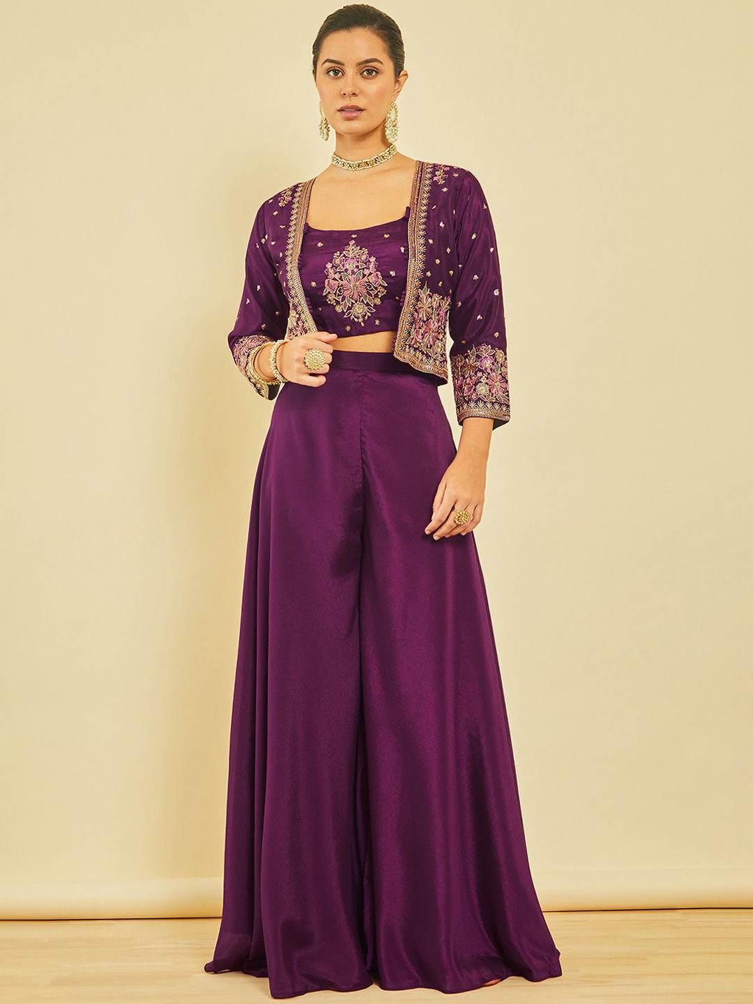 Buy Soch Embellished Top & Palazzo Co Ord Set - Co Ords for Women ...