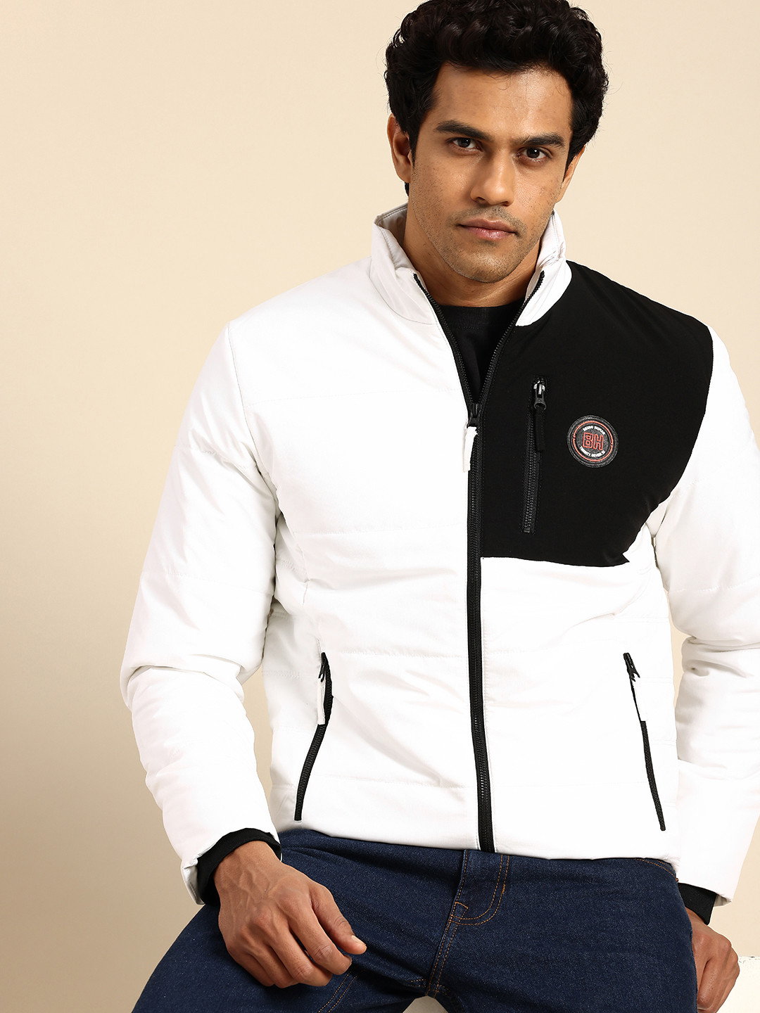 Buy Being Human Colourblocked Padded Jacket - Jackets for Men 30073285 ...