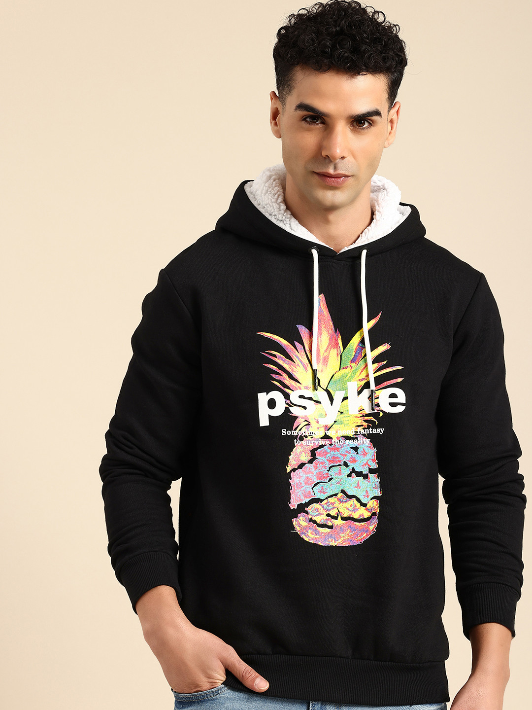 Buy Being Human Printed Hooded Sweatshirt - Sweatshirts for Men ...