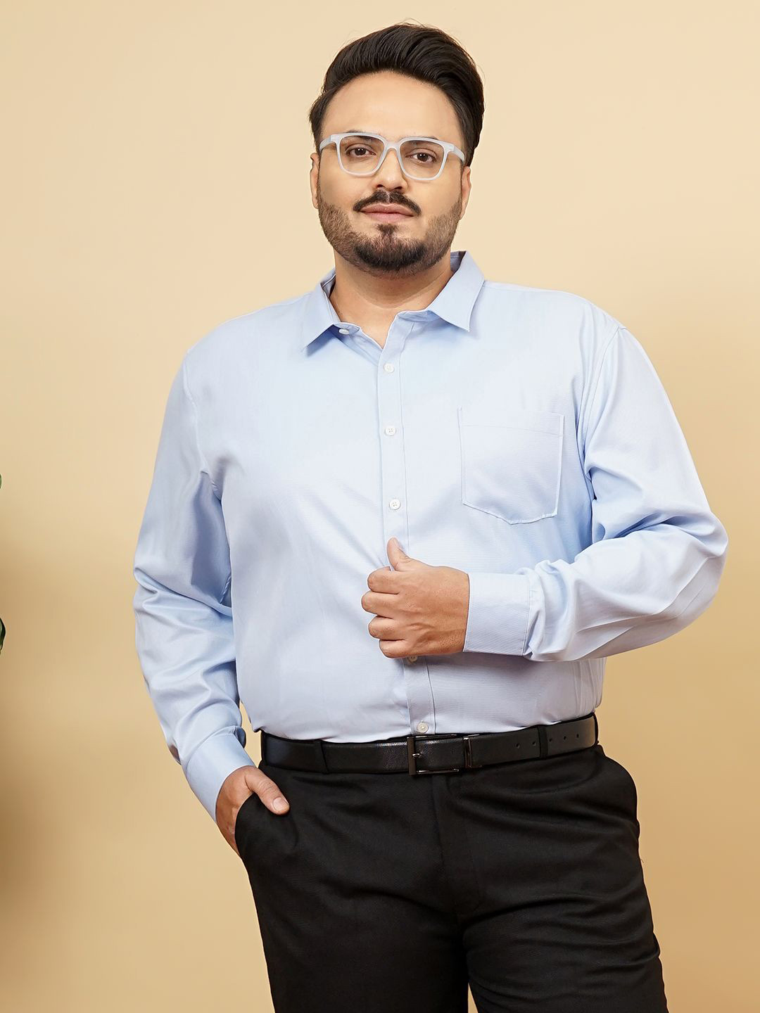 Buy Hardsoda By The Indian Garage Co Men Opaque Striped Formal Shirt ...