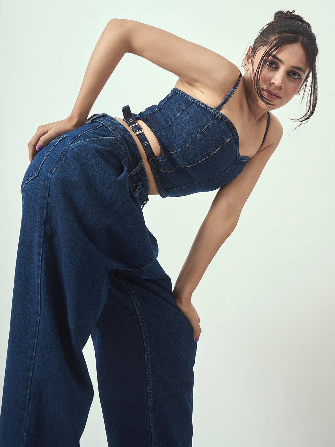 Buy D BIAS Cotton Denim Shoulder Strap Top - Tops for Women 30078028 ...