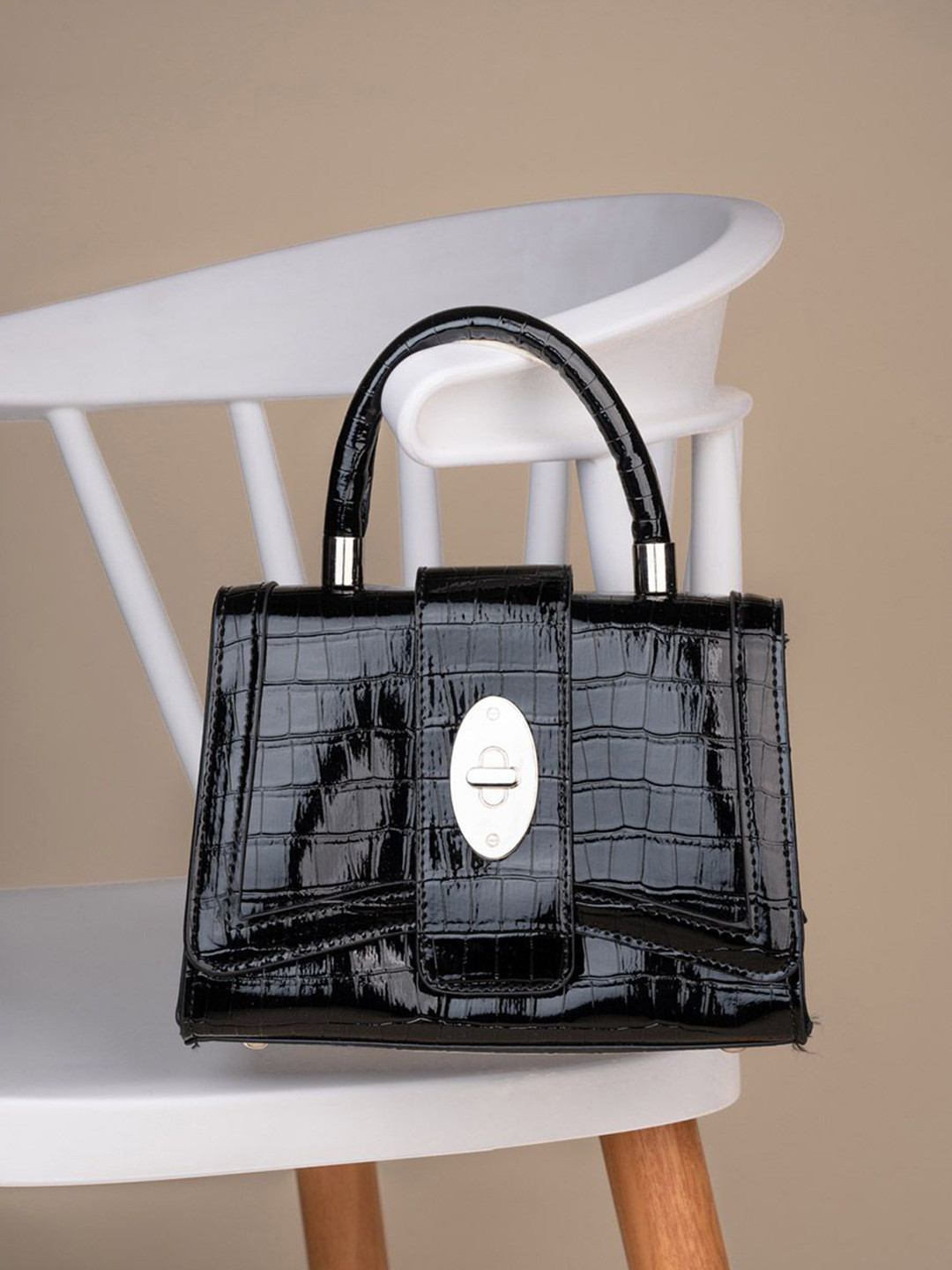 Buy Styli Textured Structured Handheld Bag - Handbags for Women ...