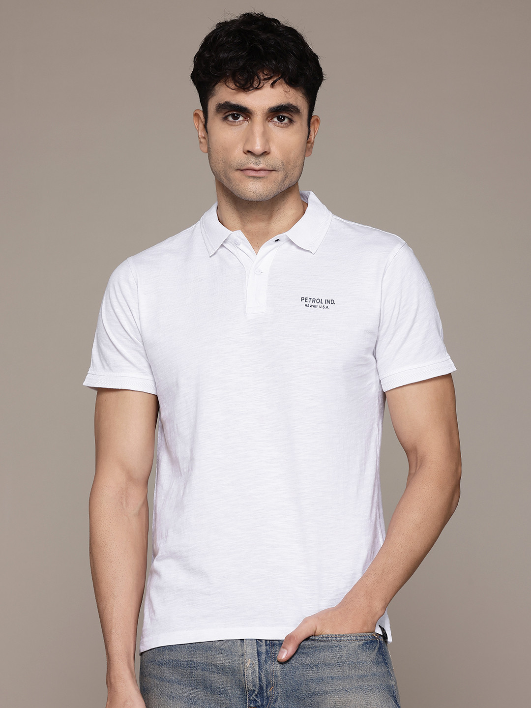 Buy Petrol Pure Cotton Polo Collar T Shirt - Tshirts for Men 30087442 ...