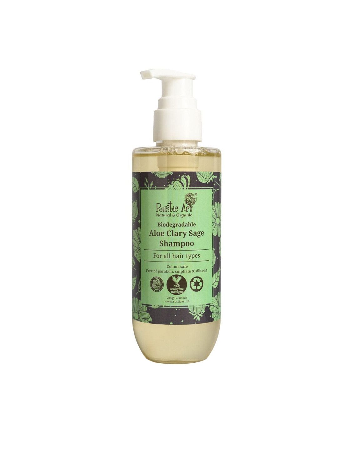 Buy Rustic Art Aloe Clary Sage Shampoo 210g - Shampoo for Unisex ...